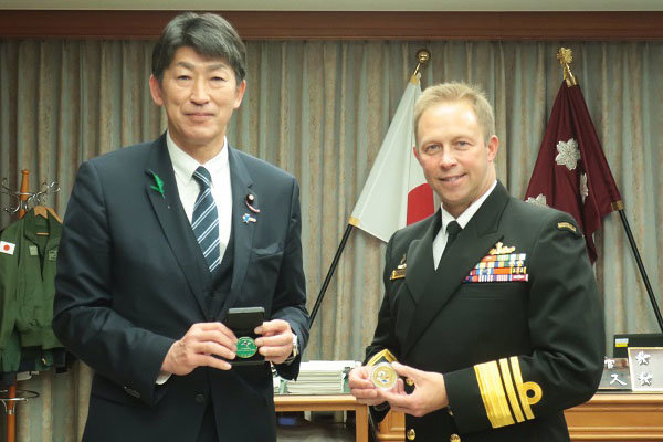Parliamentary Vice Minister of Defense Iwamoto received a courtesy call ...