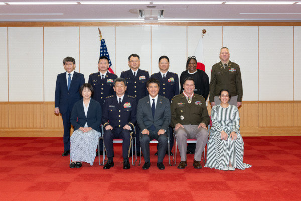 Courtesy call on Parliamentary Vice-Minister of Defense Kobayashi by ...