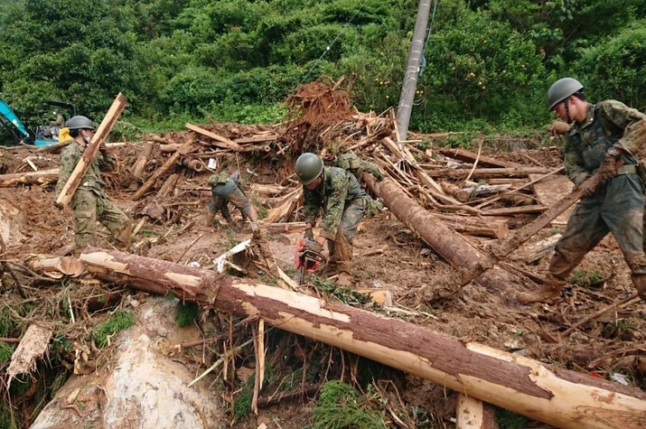 JSDF Disaster Relief Activities Associated with Heavy Rain in July 2020 ...