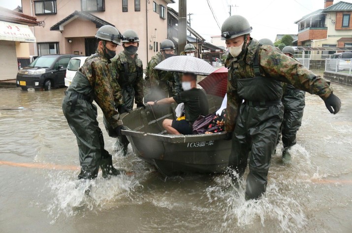 JSDF Disaster Relief Activities Associated with Heavy Rain in July 2020 ...