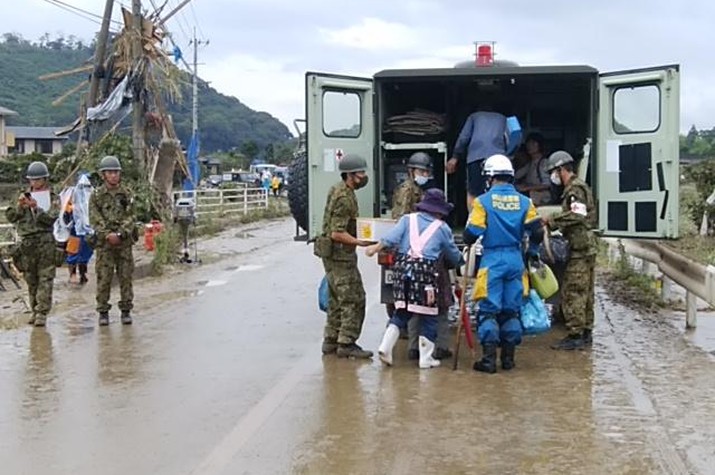 JSDF Disaster Relief Activities Associated with Heavy Rain in July 2020 ...
