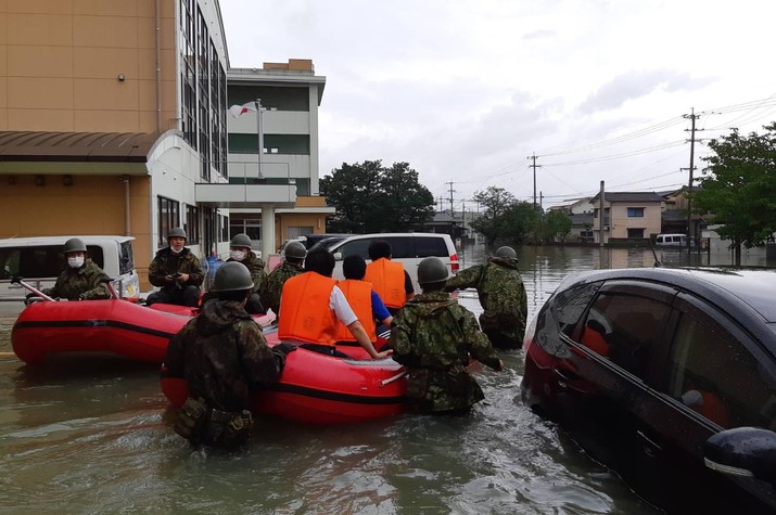 JSDF Disaster Relief Activities Associated with Heavy Rain in July 2020 ...