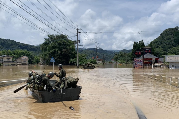 JSDF Disaster Relief Activities Associated with Heavy Rain in July 2020 ...