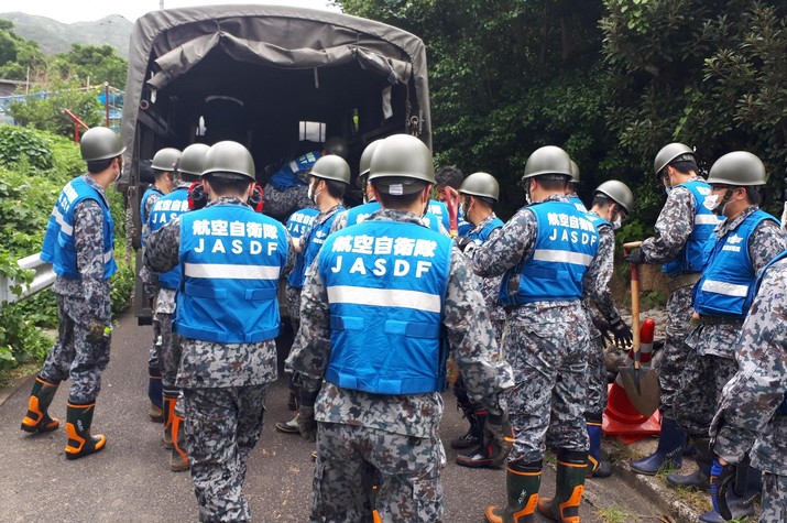 JSDF Disaster Relief Activities Associated with Heavy Rain in July 2020 ...