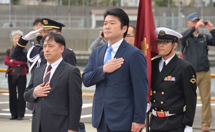 Returning Ceremony for the JMSDF Training Squadron