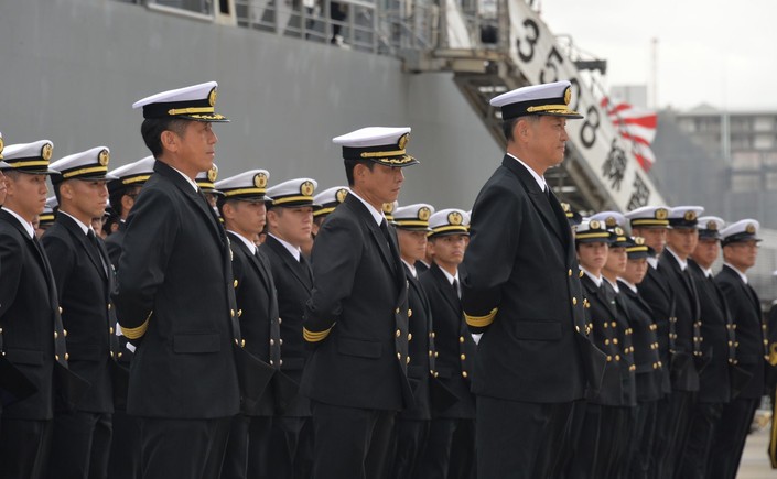 Returning Ceremony for the JMSDF Training Squadron