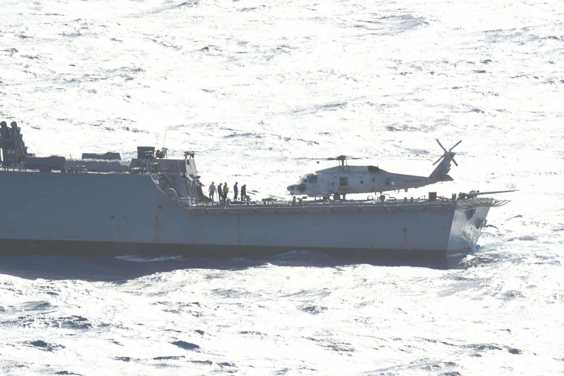 Japan-France-U.S. trilateral exercise|JMSDF