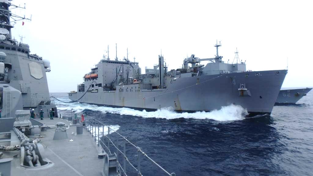 JS Myoko(DDG-175) conduct bilateral training with the U.S. Navy